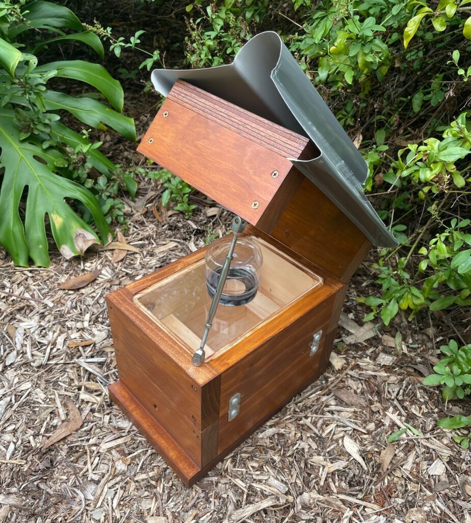 Stained Hoop Pine Honey Perspex Beehive OATH Box Native Bee Hive