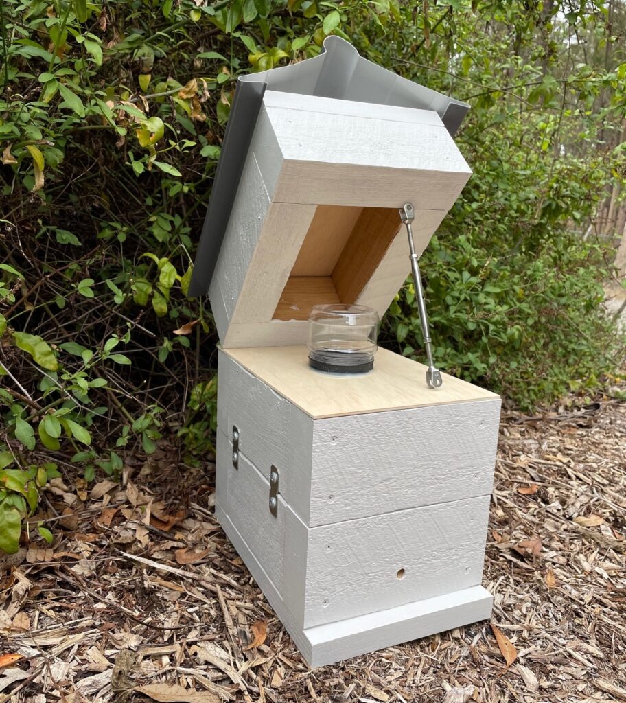 50mm Cypress Pine Painted Rough Sawn Stingless Native Bee Hive